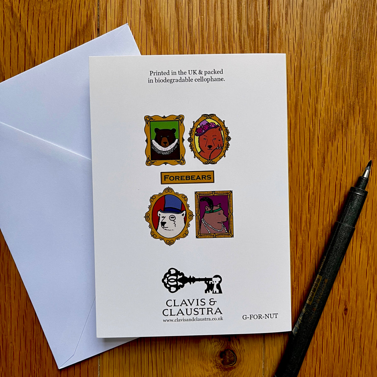 Descended from Party Animals card – Clavis & Claustra