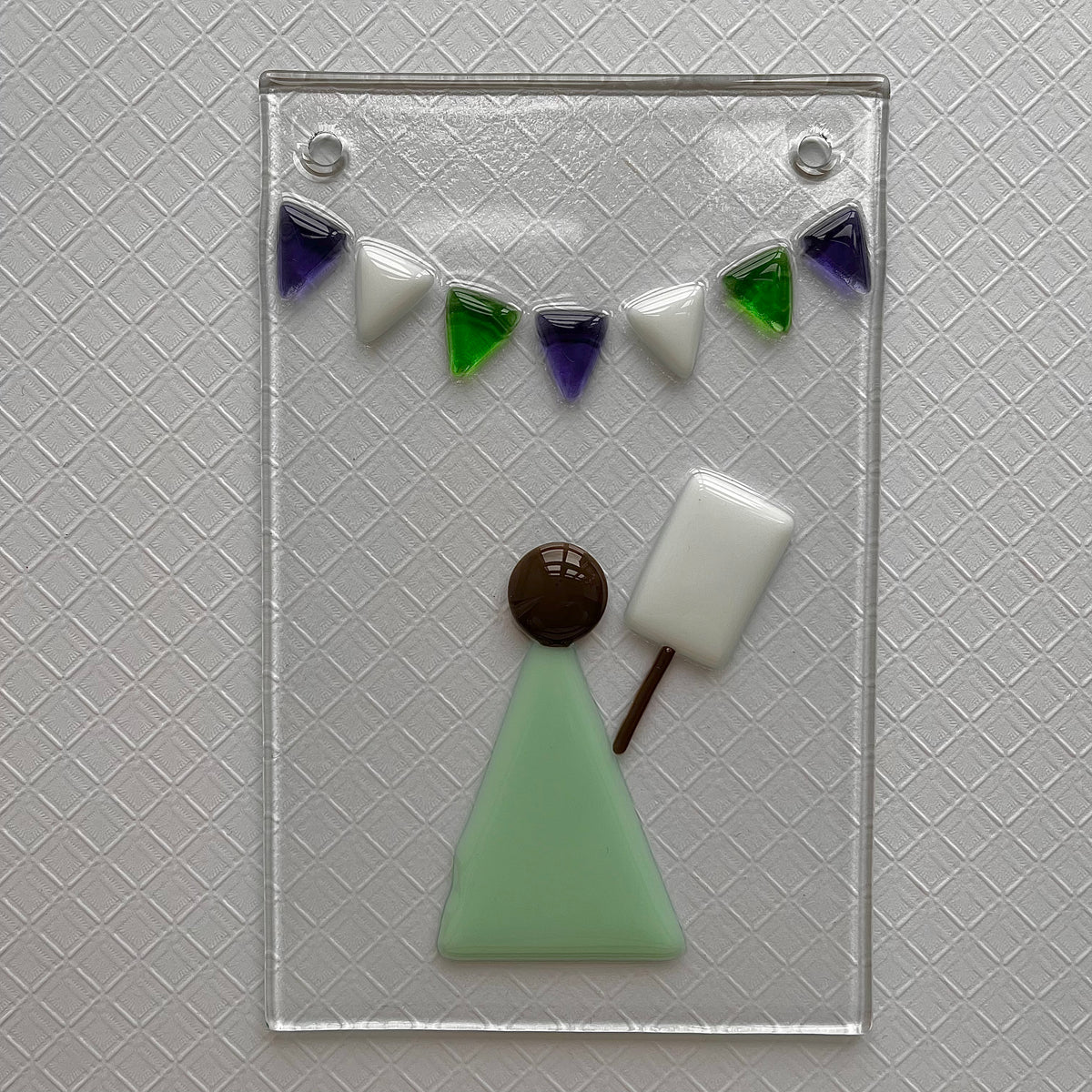 Suffragette Troublemaker glass artwork – Clavis & Claustra